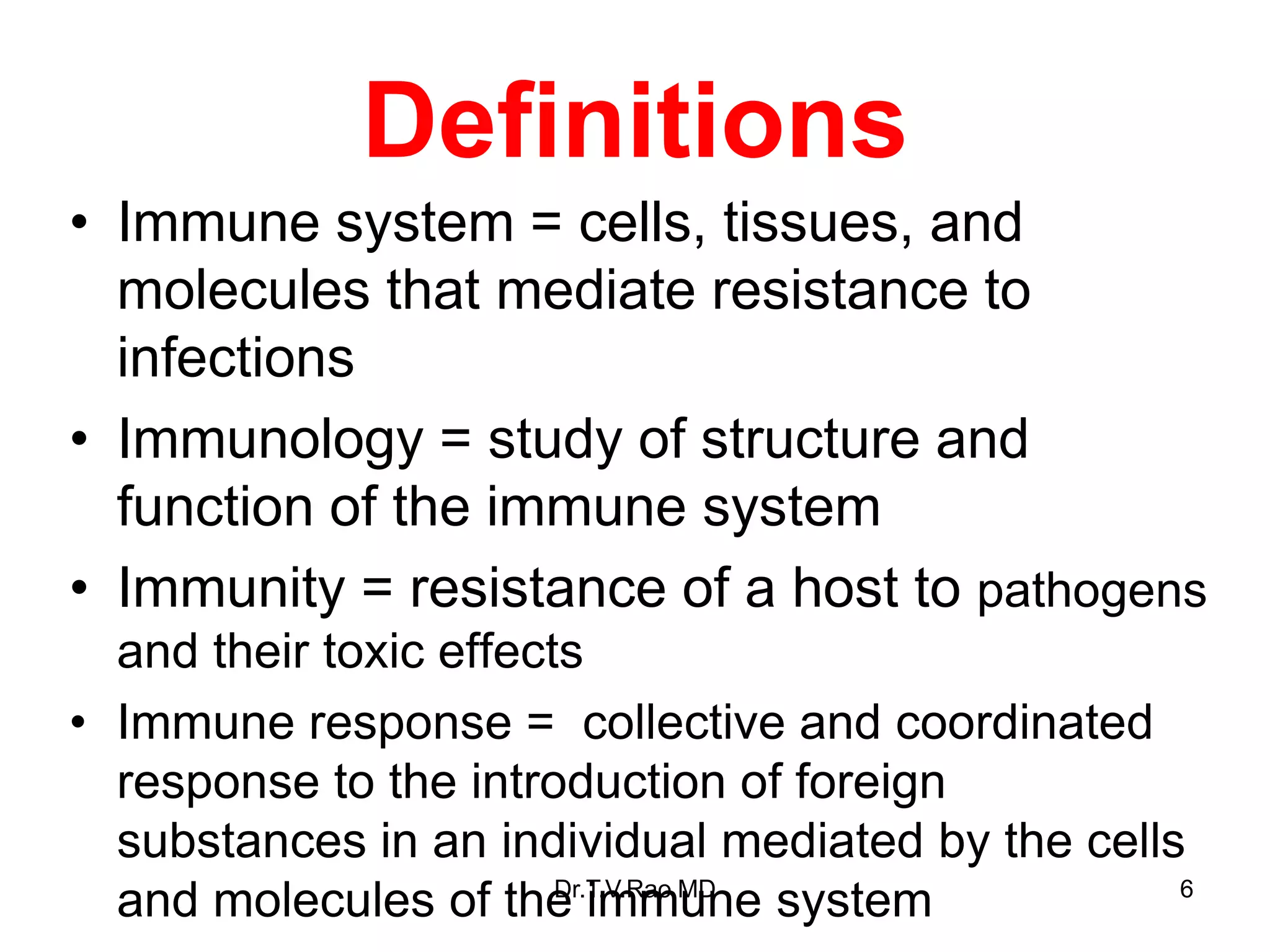 Introduction to immunology, Science of Immunity | PPTX