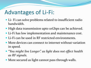 Introductio to Li-Fi | PPTX