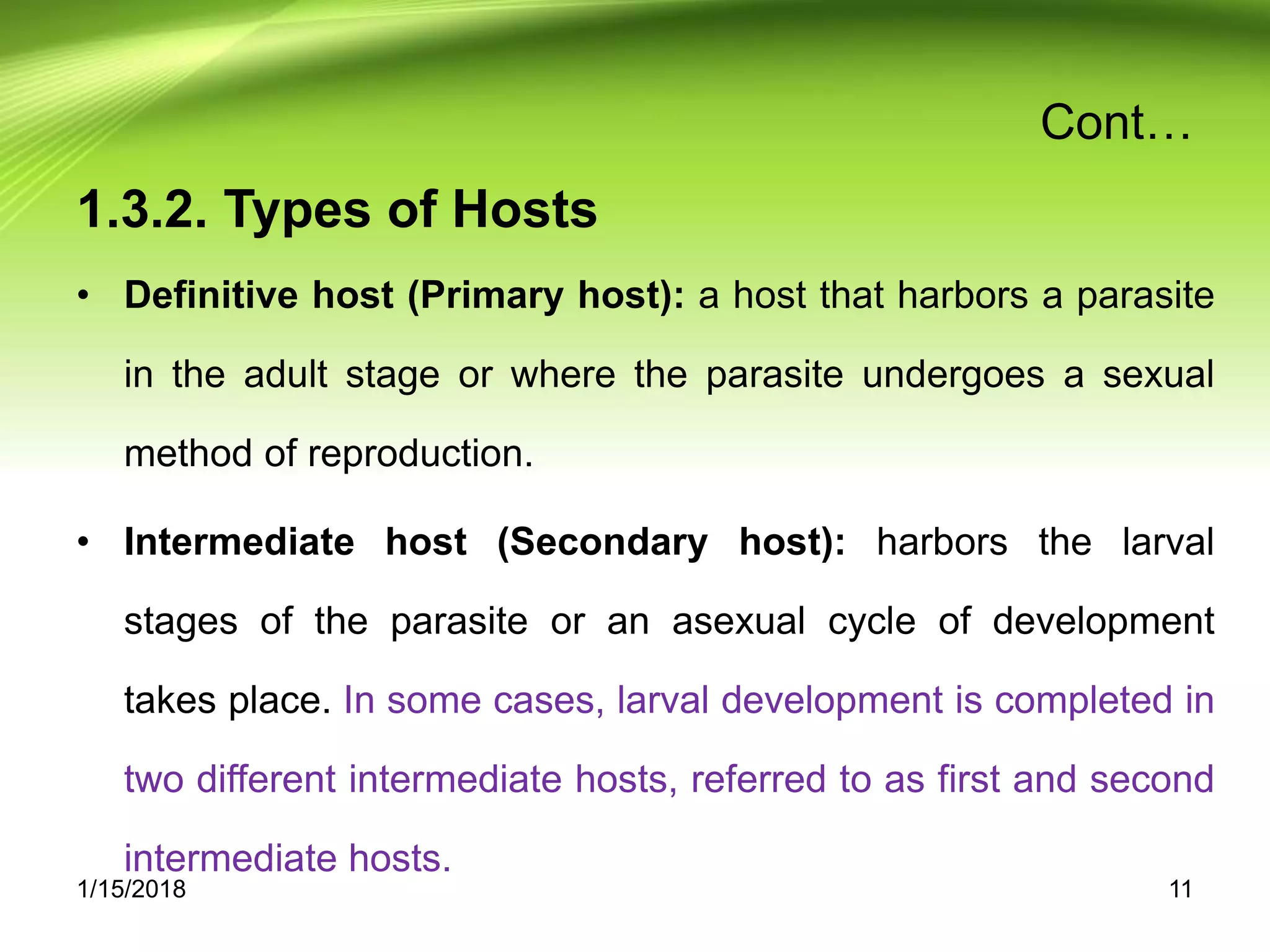 Introductoin of parasitology | PPTX