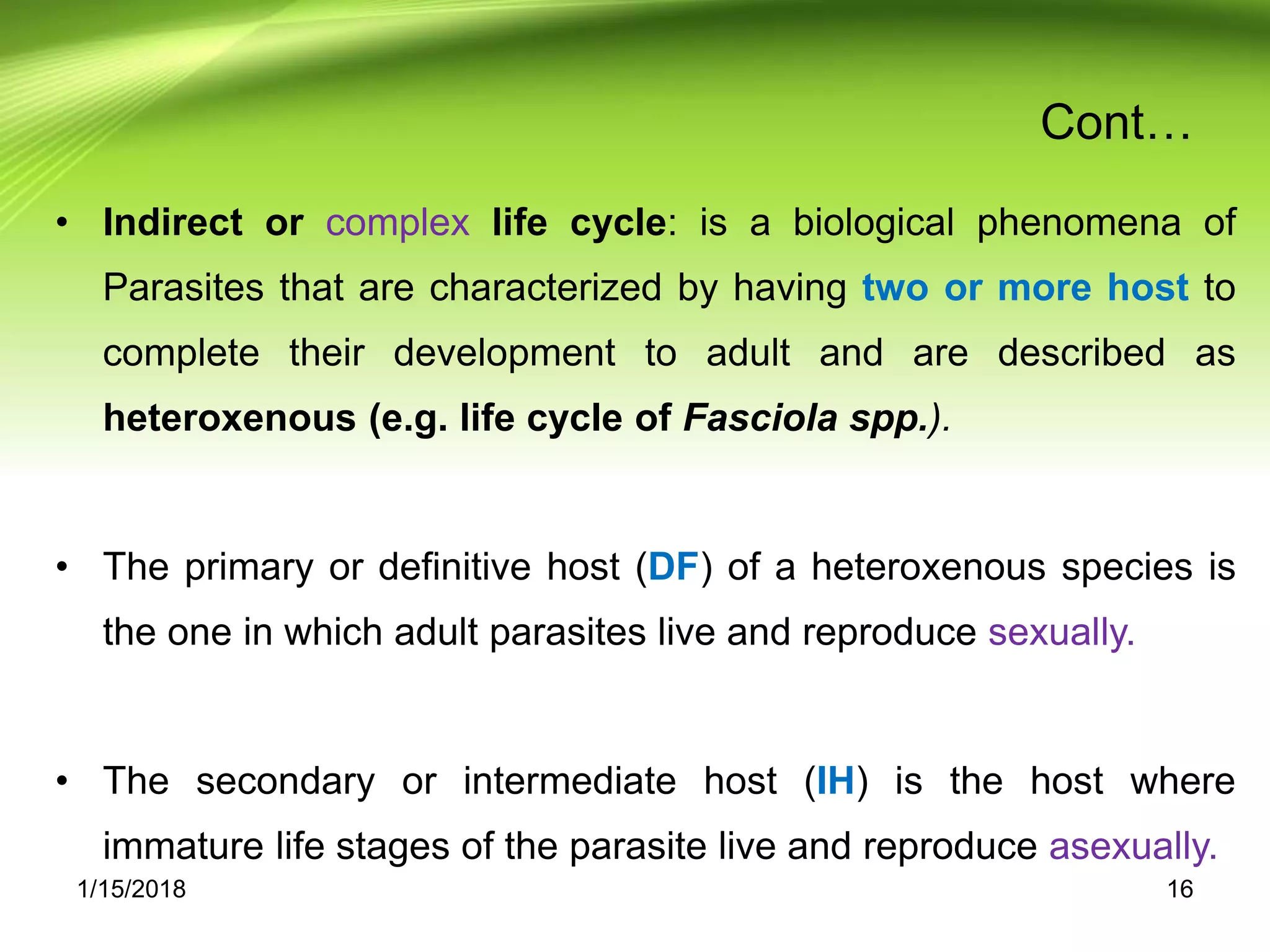 Introductoin of parasitology | PPTX