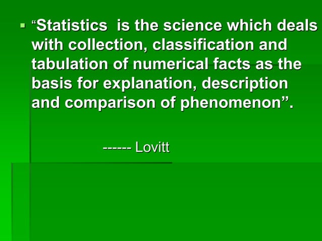 Introductoin To Biostatistics 1st And 2nd Lec Ppt