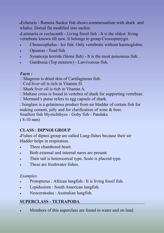 Introducton and classification chordata | PPT | Biological Sciences ...