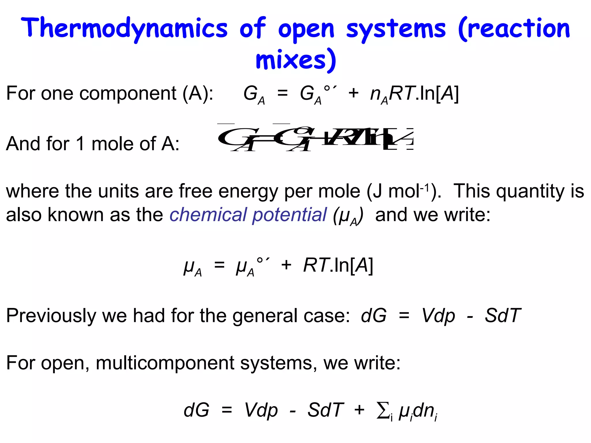 Introductory biological thermodynamics | PPT
