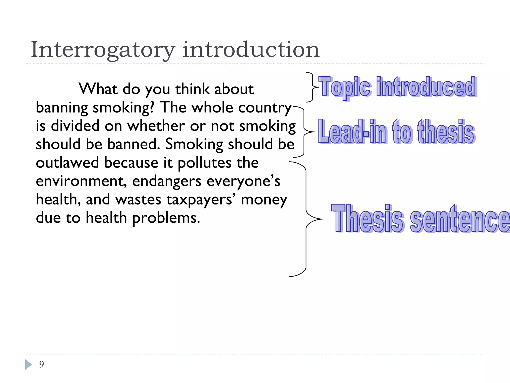 Introductory paragraphs research 2011 | PPT