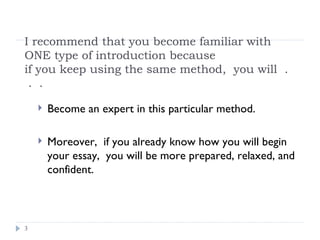 Introductory paragraphs research 2011 | PPT