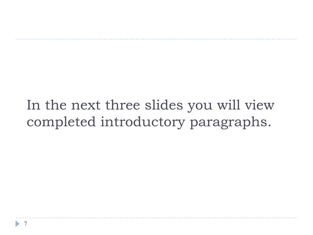 Introductory paragraphs research 2011 | PPT