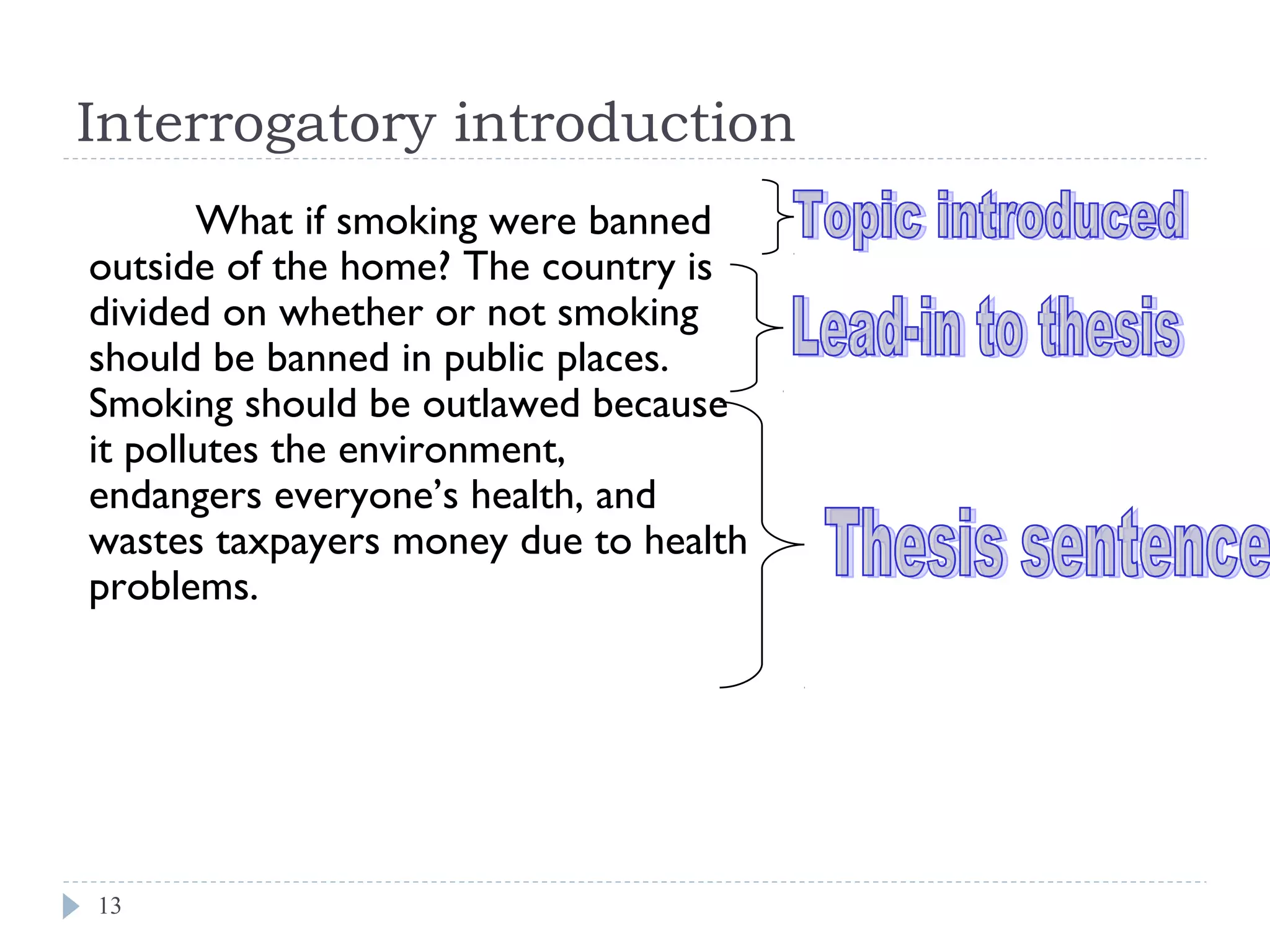 Introductory paragraphs research 2012 | PPT