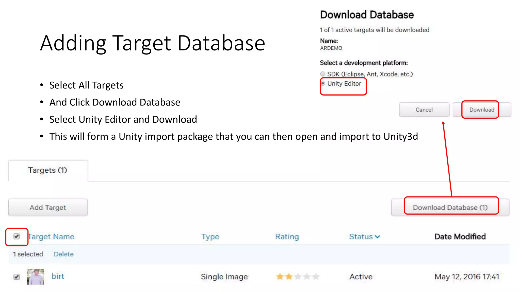 Introductory Augmented Reality in Unity with Android and Vuforia | PPT