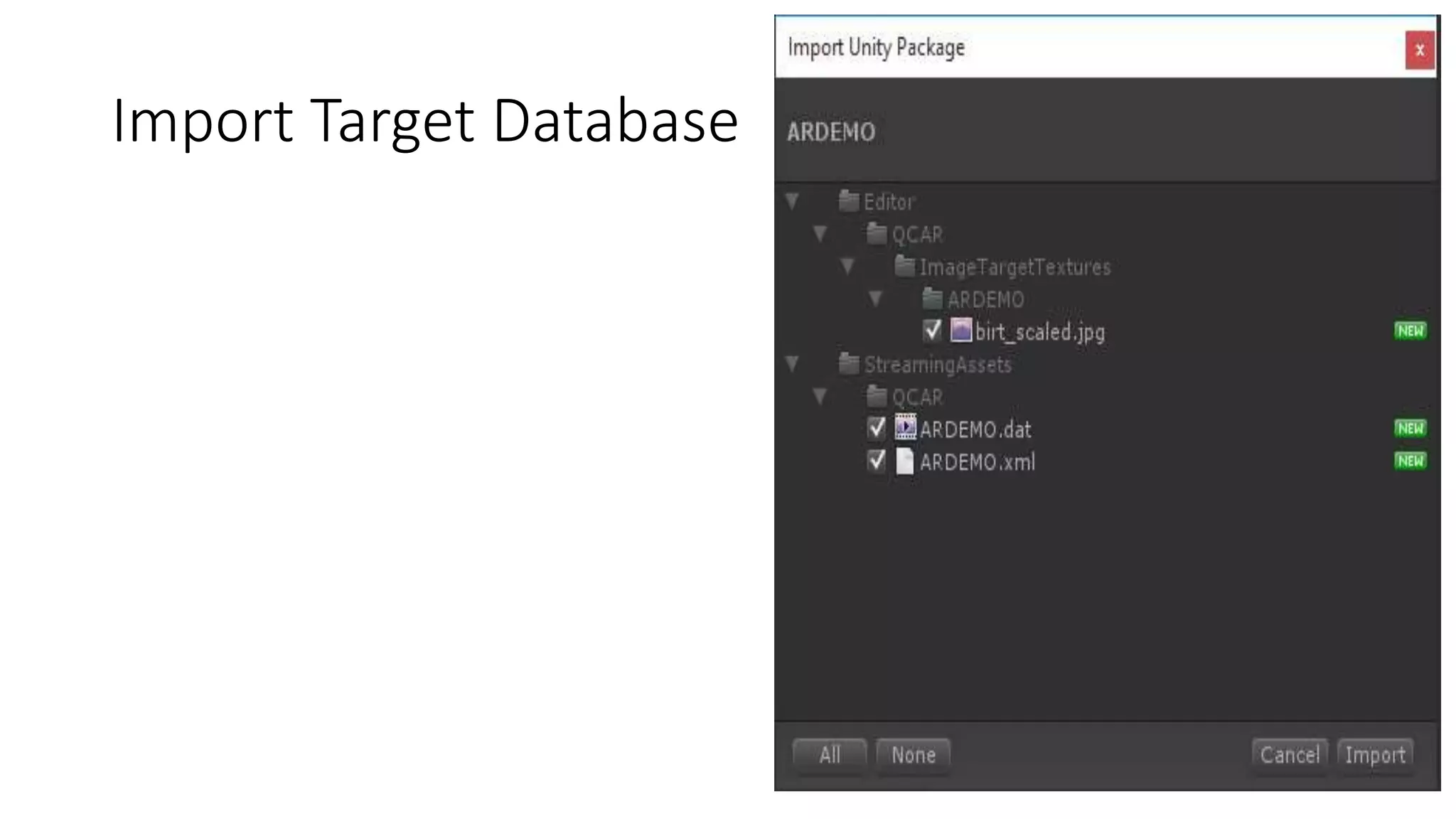 Introductory Augmented Reality in Unity with Android and Vuforia | PPT