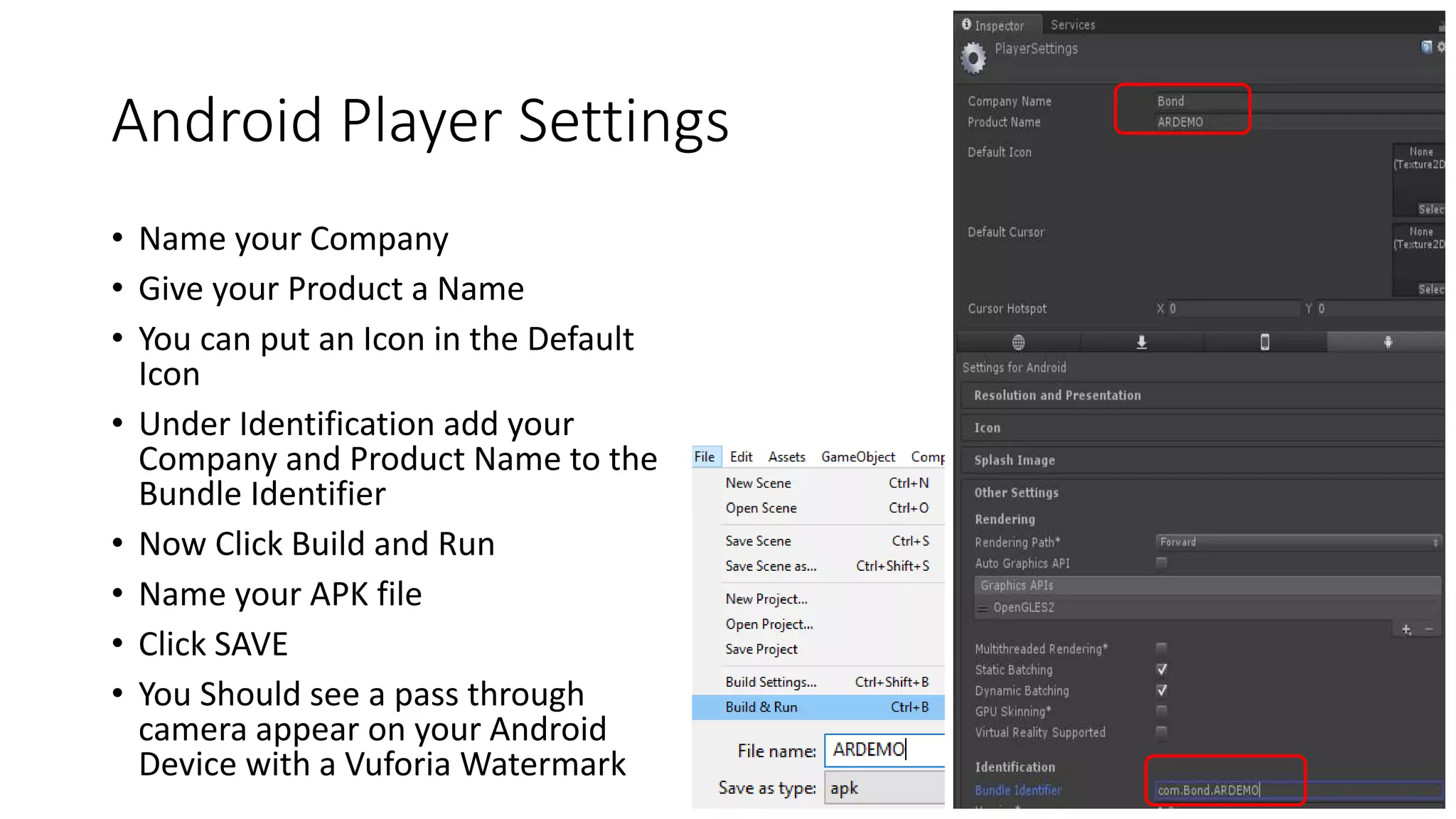 Introductory Augmented Reality in Unity with Android and Vuforia | PPT