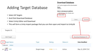Introductory Augmented Reality in Unity with Android and Vuforia | PPT