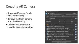 Introductory Augmented Reality in Unity with Android and Vuforia | PPT