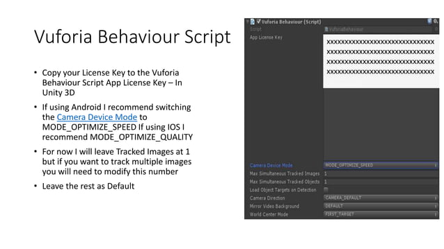 Introductory Augmented Reality in Unity with Android and Vuforia | PPT