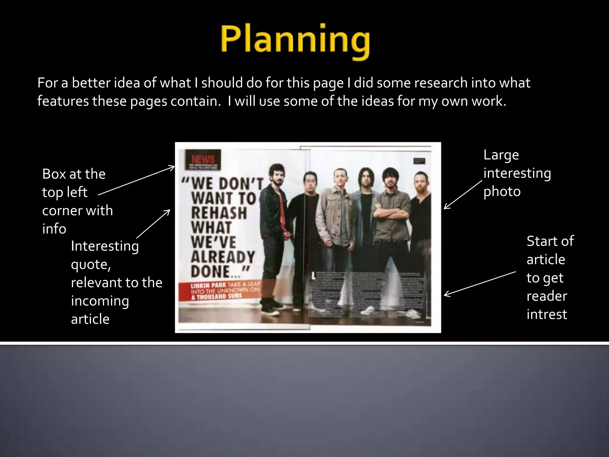 Introductory double page spread | PPT