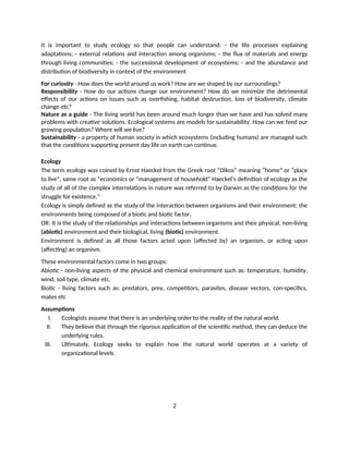 Introductory ecology notes & behavioral ecology.doc