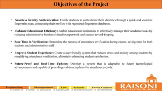 Fingerprint based exam attendance system | PPTX