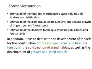 Forestry Introductory Forest Mensuration.pptx