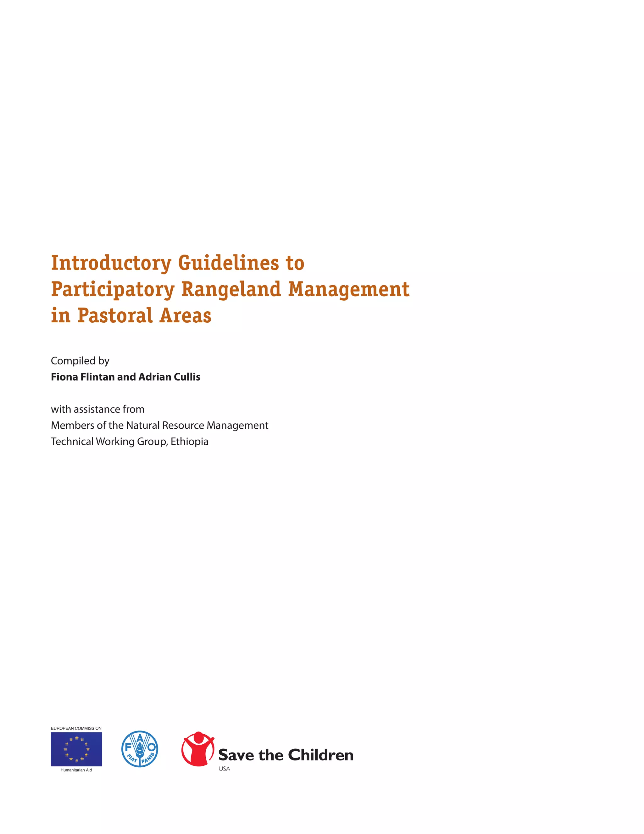 Introductory Guidelines to Participatory Rangeland Management in ...