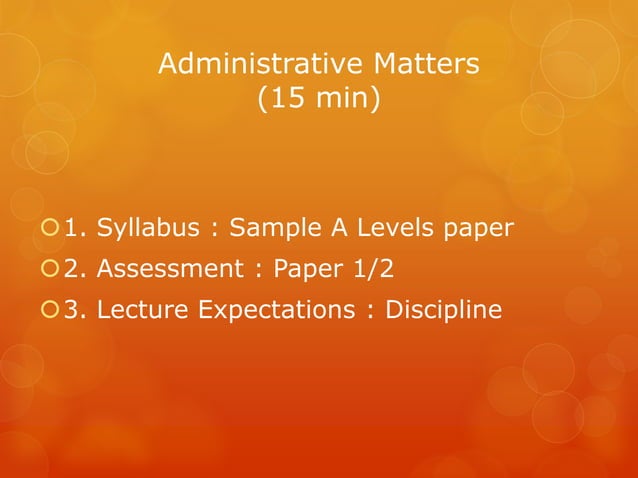 Introductory lecture 2014 | PPT