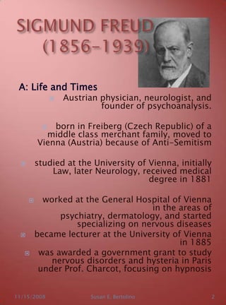 Introductory Lectures on Psychoanalysis | PPTX