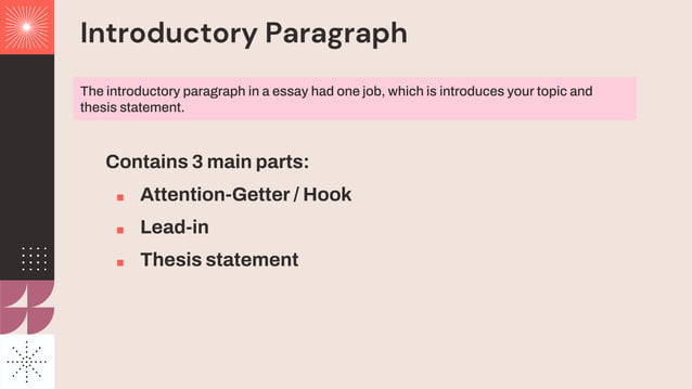 Essay Writing - Introductory Paragraph.pptx