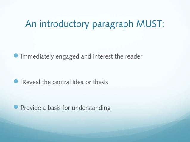 Introductory paragraph 1 | PPT | Nutrition | Healthy Living
