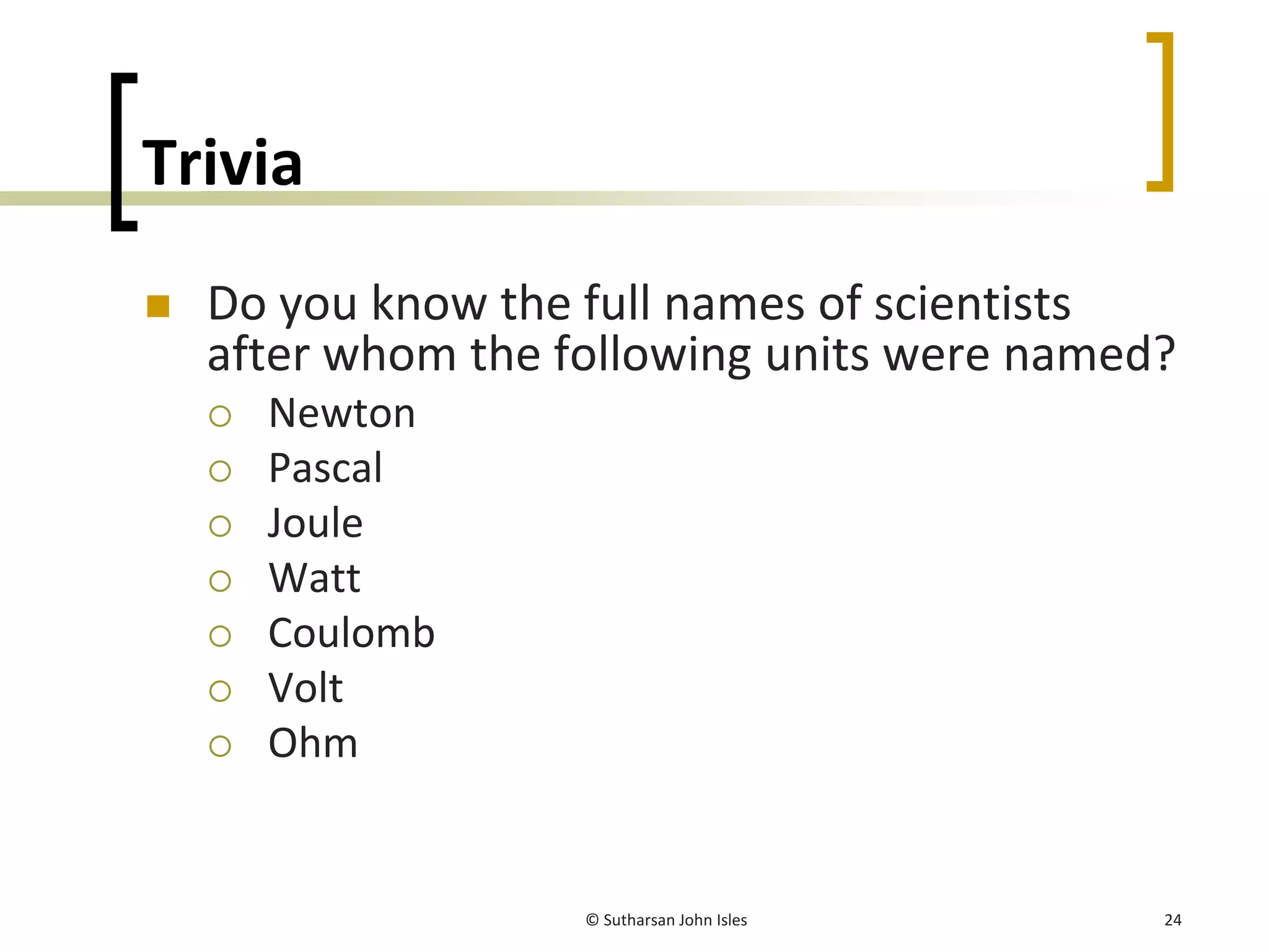 Introductory Physics - Physical Quantities, Units and Measurement | PDF