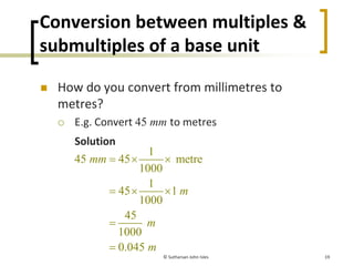 Introductory Physics - Physical Quantities, Units and Measurement | PPT