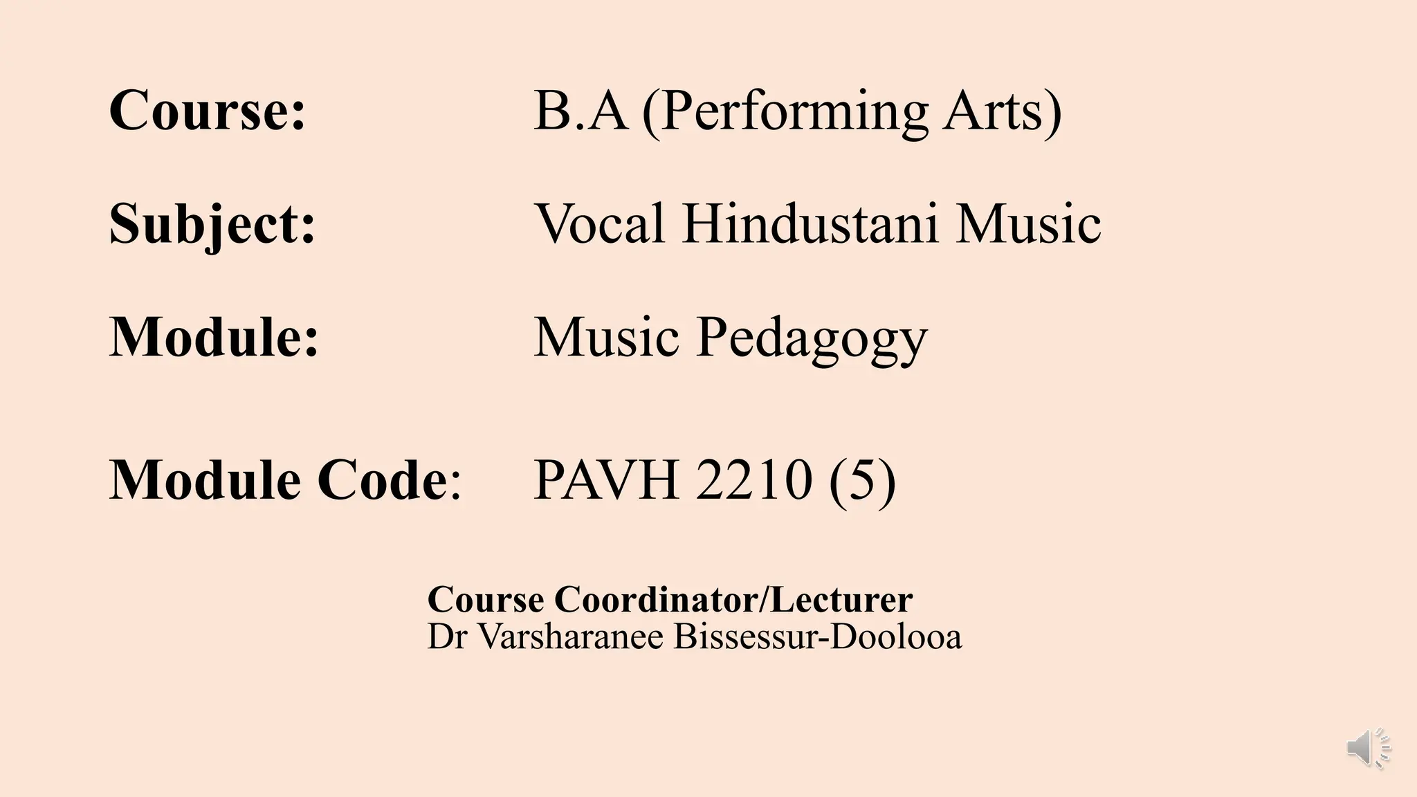 Introductory PPT for music pedagogy module | PPTX