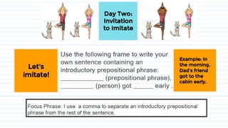 Introductory prepositional phrases | PPT