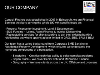 Introductory presentation for Conduit Finance | PPT