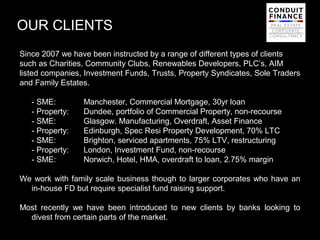 Introductory presentation for Conduit Finance | PPT