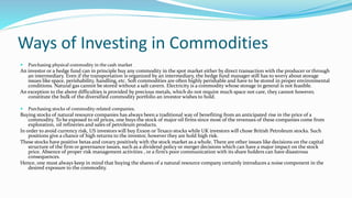commodity trading and derivatives | PPTX