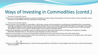 commodity trading and derivatives | PPTX
