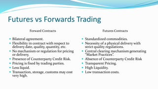 commodity trading and derivatives | PPTX