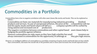commodity trading and derivatives | PPTX