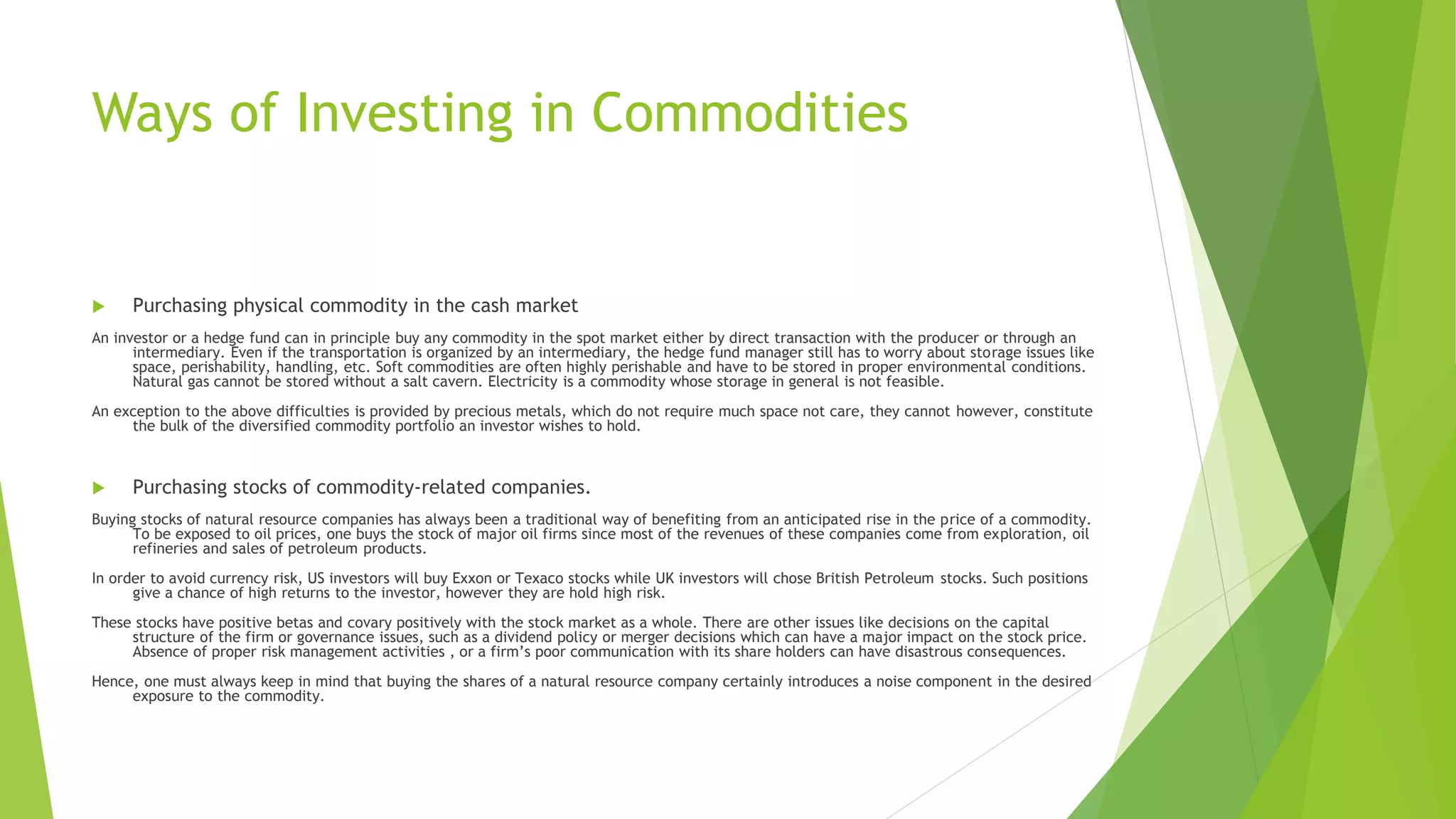 Introductory presentation on commodity trading | PPTX