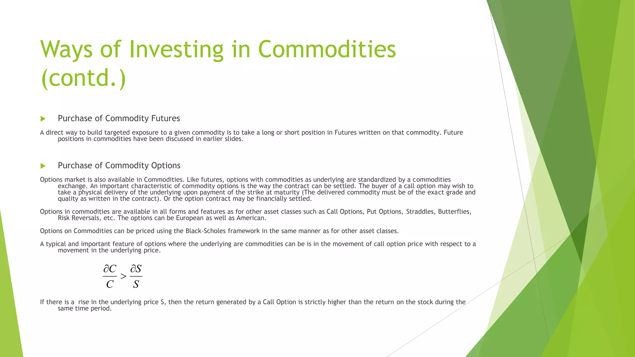 Introductory presentation on commodity trading | PPTX
