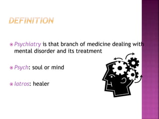 Introductory psychiatry | PPTX
