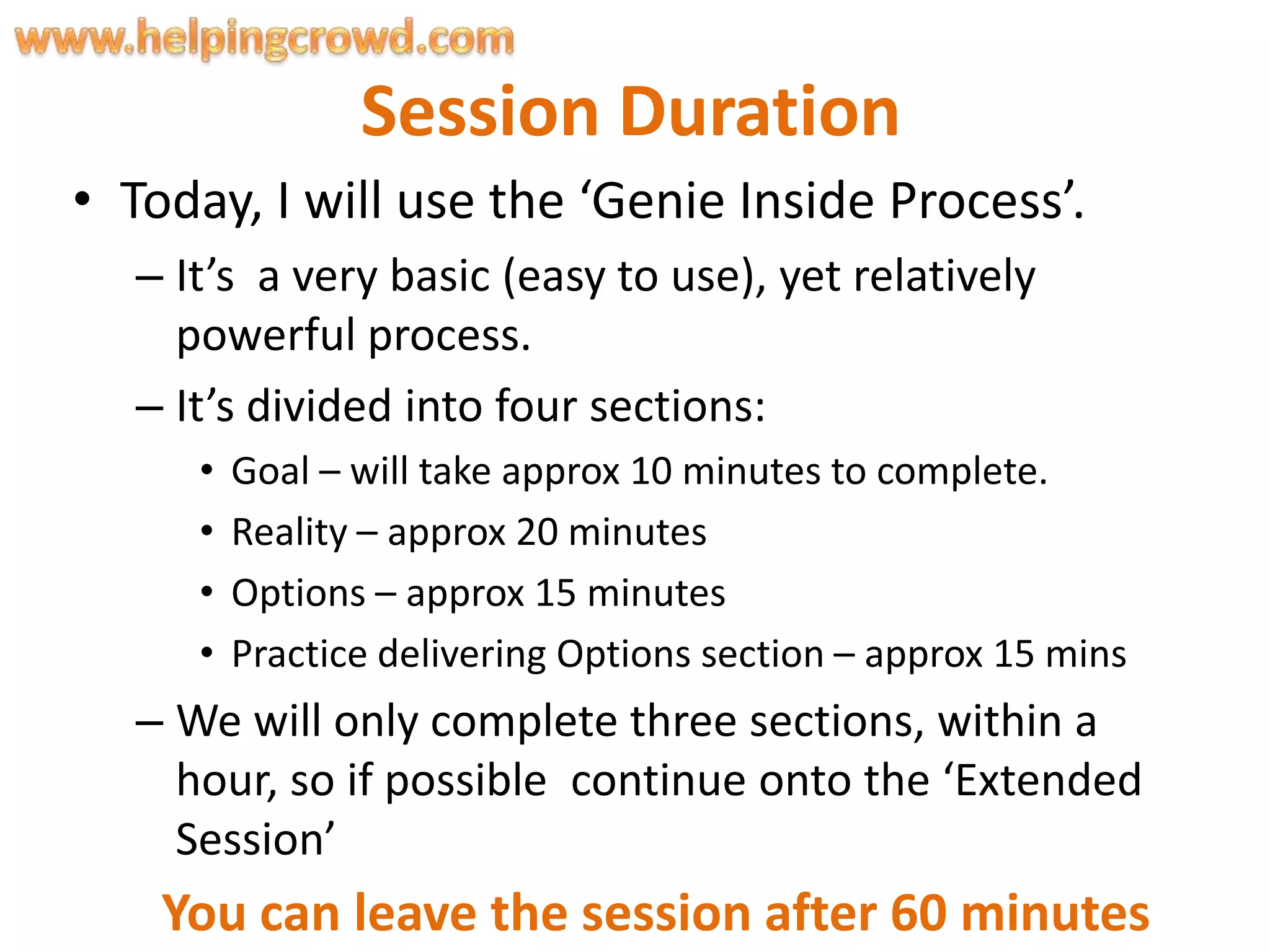 Introductory session | PPTX