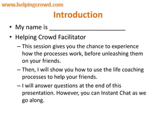 Introductory session | PPTX