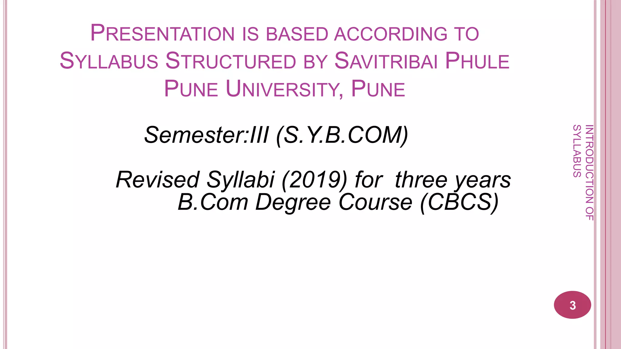 #INTRODUCTION OF BUSINESS COMMUNICATION SYLLABUS OF SEMI: III, S.Y.B.COM SPPU, PUNE BY SHABNAM ...