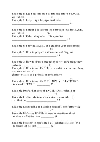Introductory Statistics Laboratory for Excel .docx
