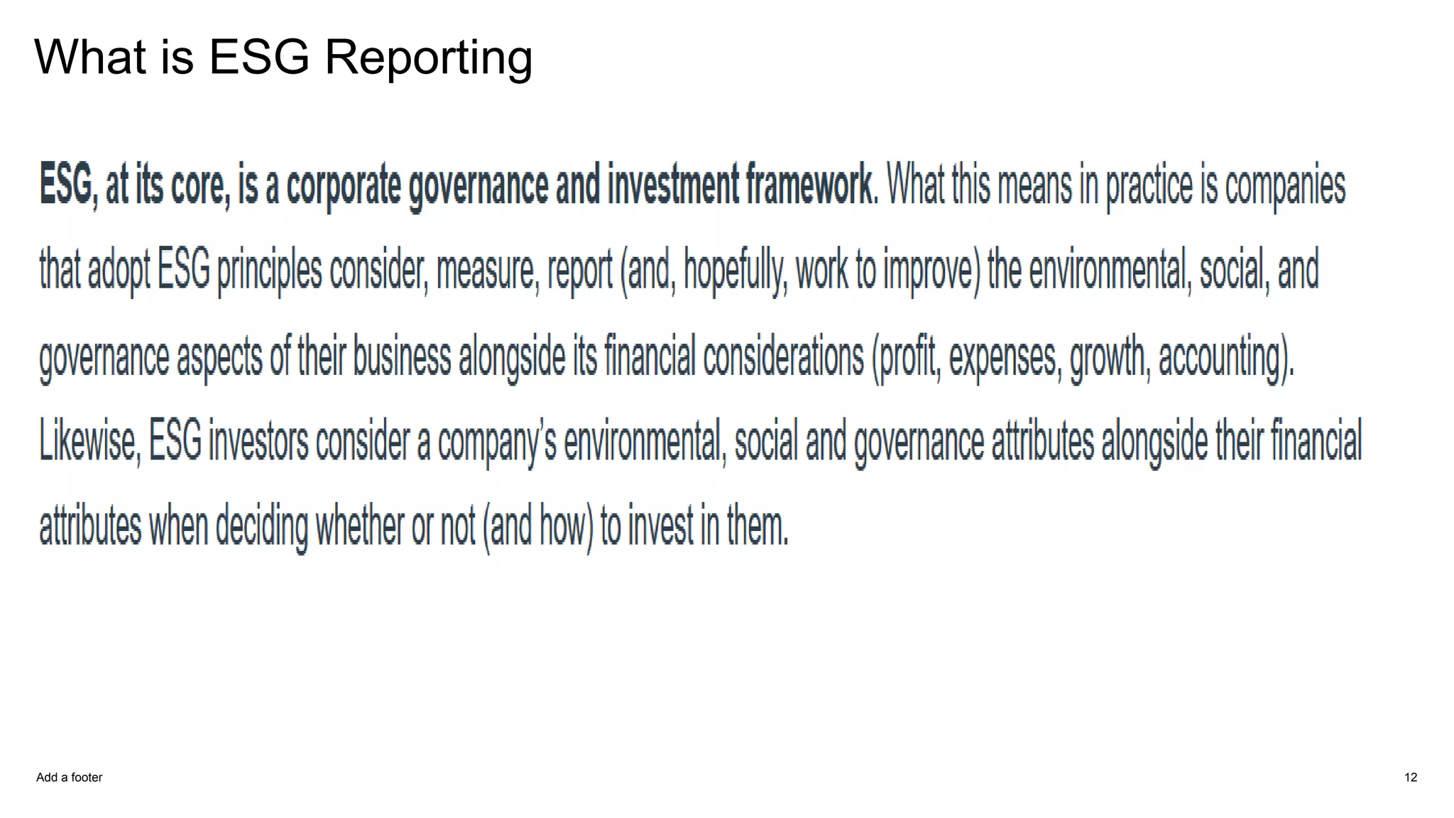 Introductory to ESG and Sustainability Reporting.pptx | Financial ...