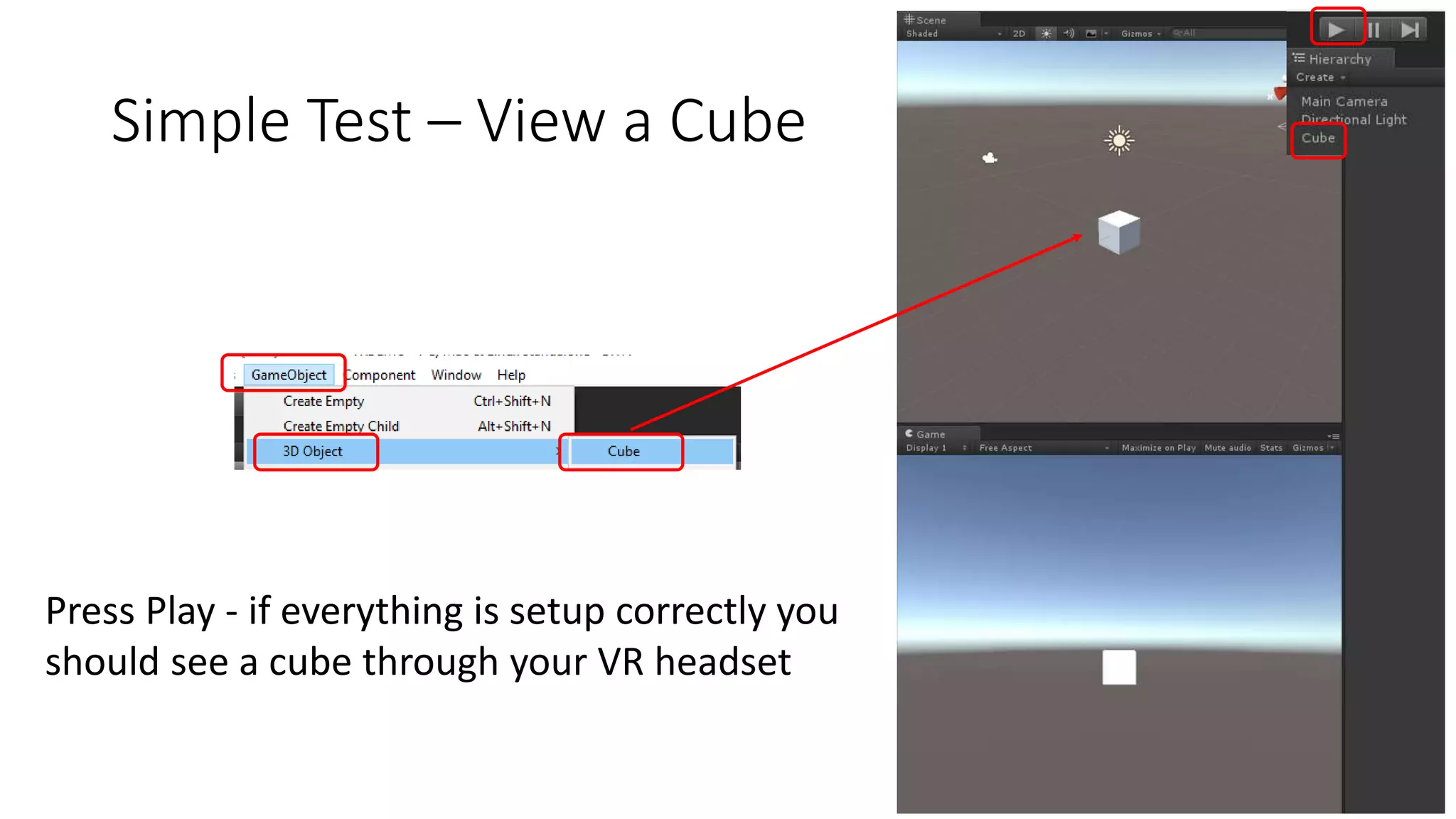 Introductory Virtual Reality in Unity3d | PPTX