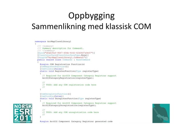 BK2011 Introduksjon til arc gis desktop add ins | PPT