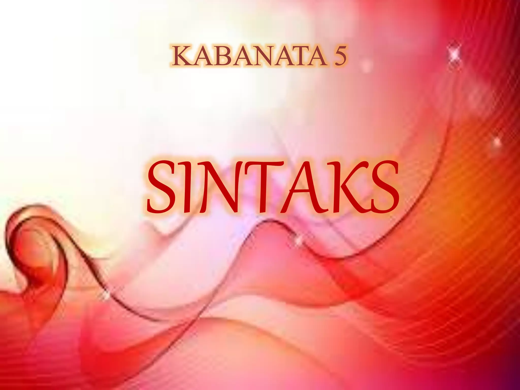 Sintaks | PPTX