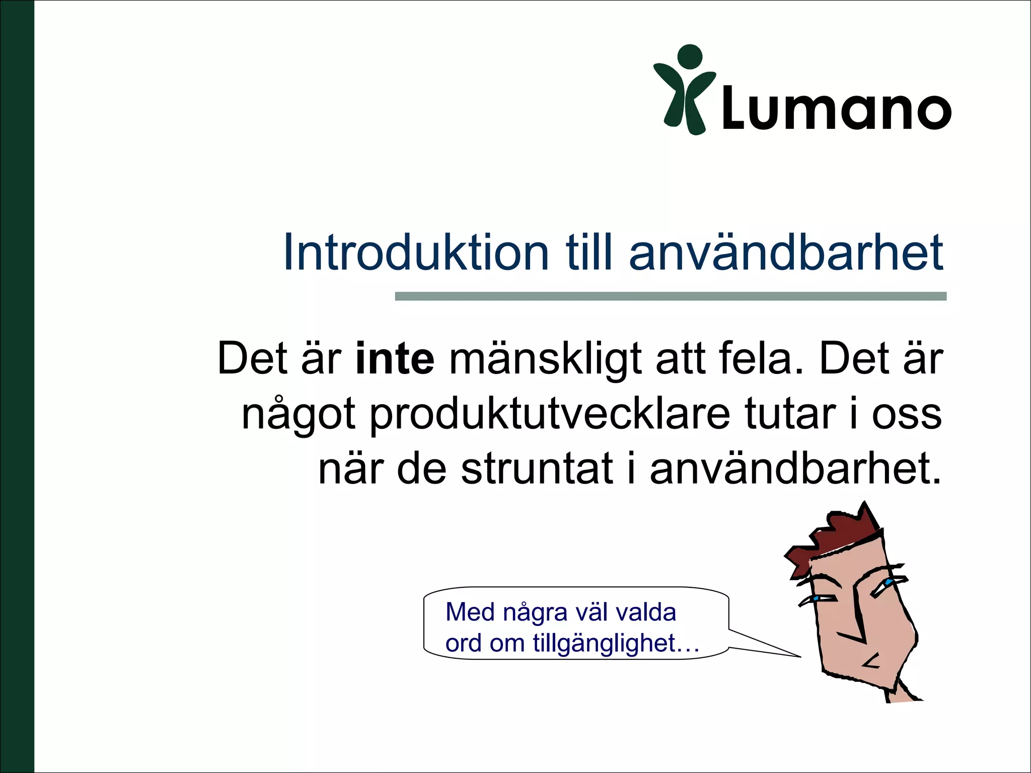 Introduktion till användbarhet på webben | PPT