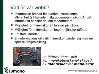 Introduktion till användbarhet på webben | PPT