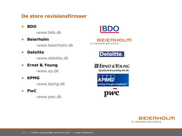 Introduktion til cand.merc.aud.-studiet | PPT